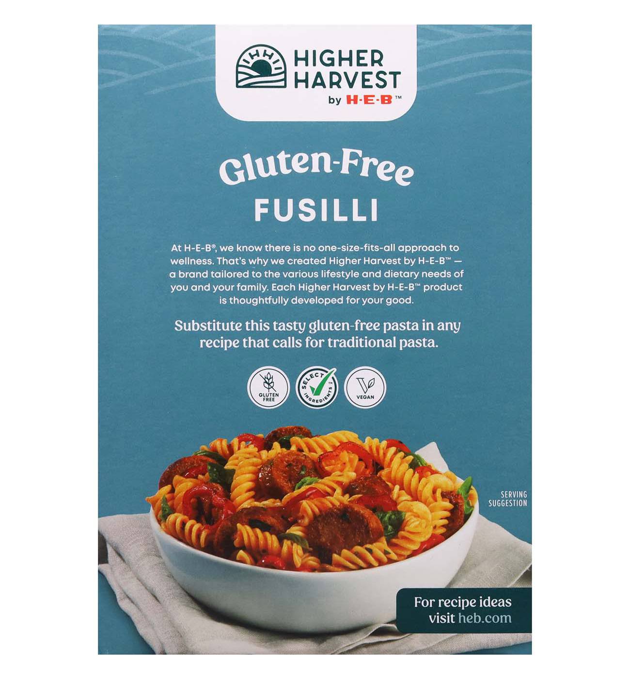 Higher Harvest by H-E-B Gluten-Free Fusilli Pasta Noodles - Shop Pasta ...