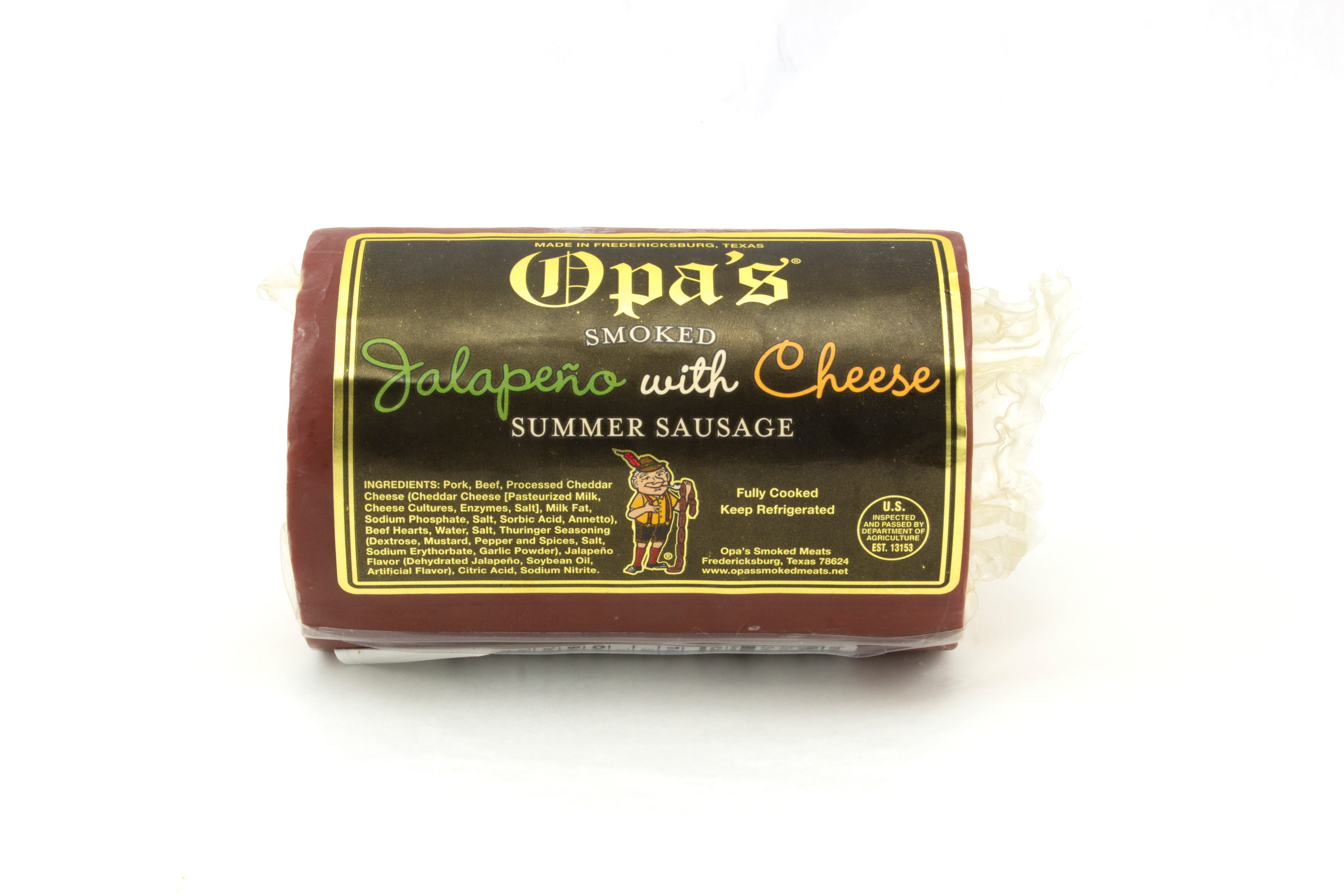 Opa's Smoked Jalapeno with Cheese Summer Sausage - Shop Meat at H-E-B
