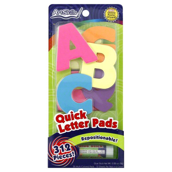 ArtSkills Quick Letter Pads - Shop Toys at H-E-B