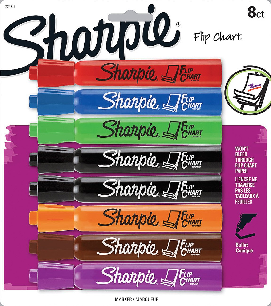 Sharpie Flip Chart Markers Assorted Colors - Shop Markers at H-E-B