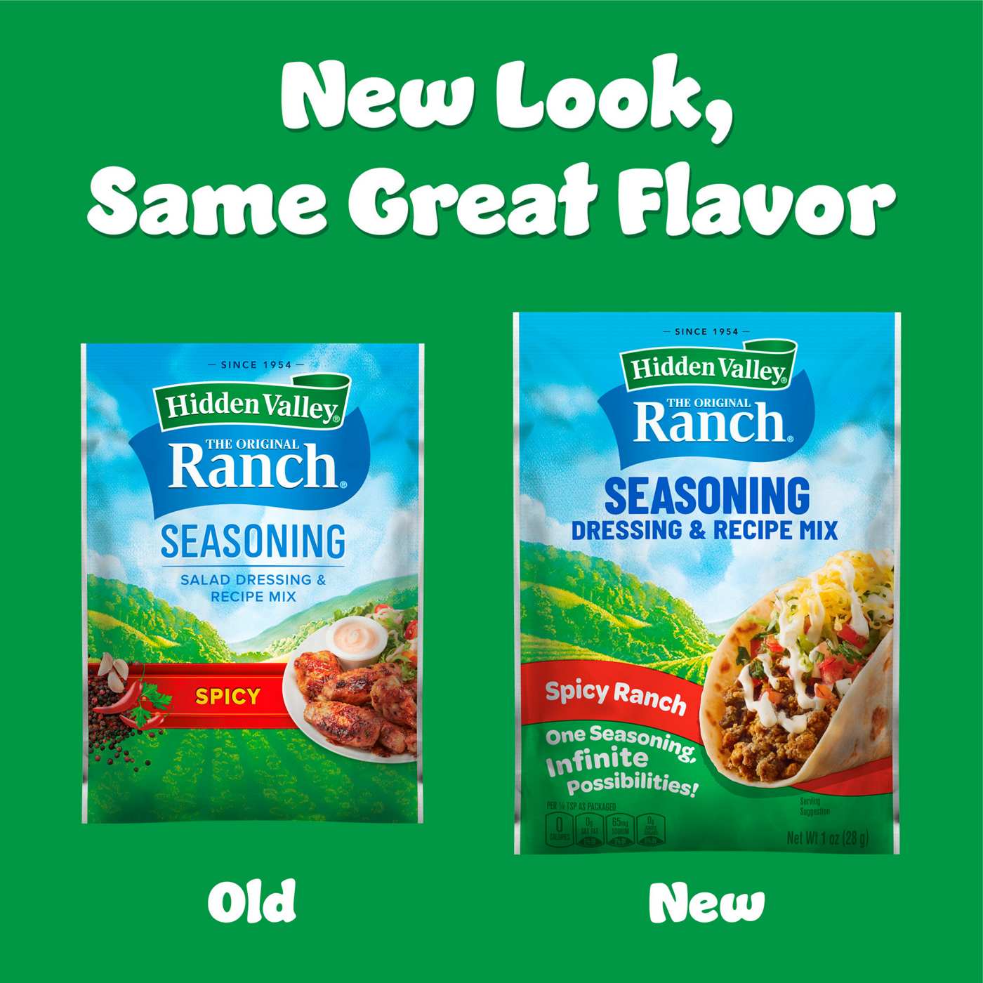 Hidden Valley Spicy Ranch Salad Dressing and Seasoning Mix Packet ...