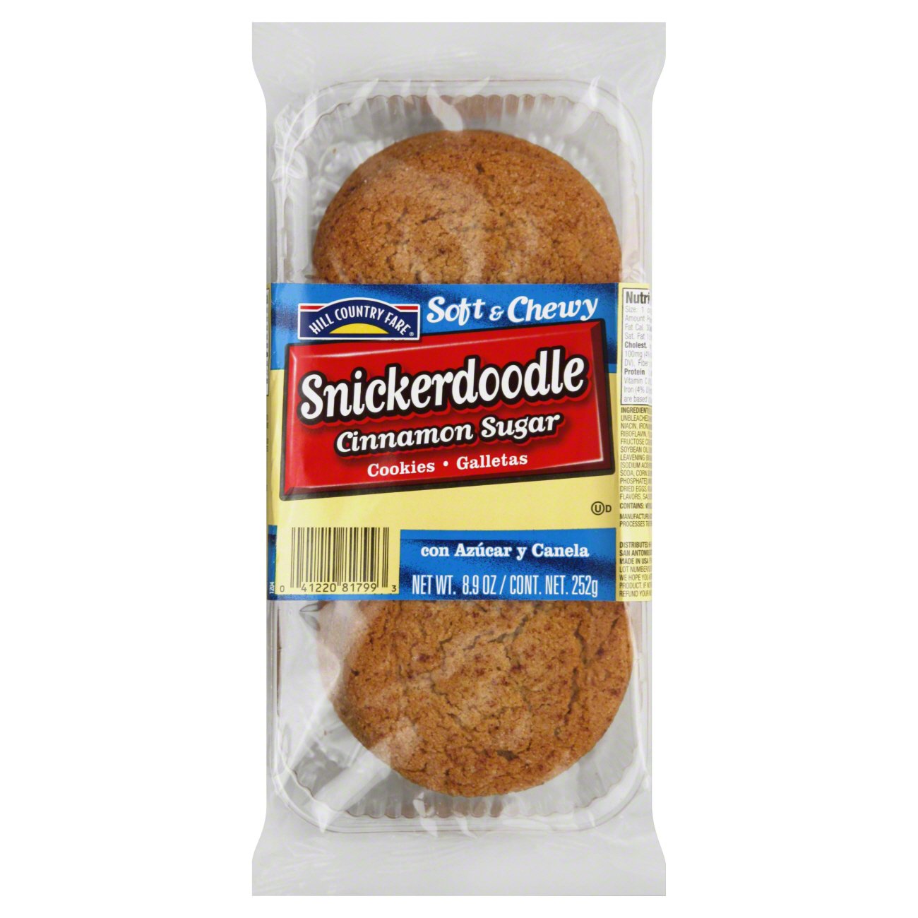 Hill Country Fare Soft Chewy Snickerdoodle Cookies - Shop Snacks ...