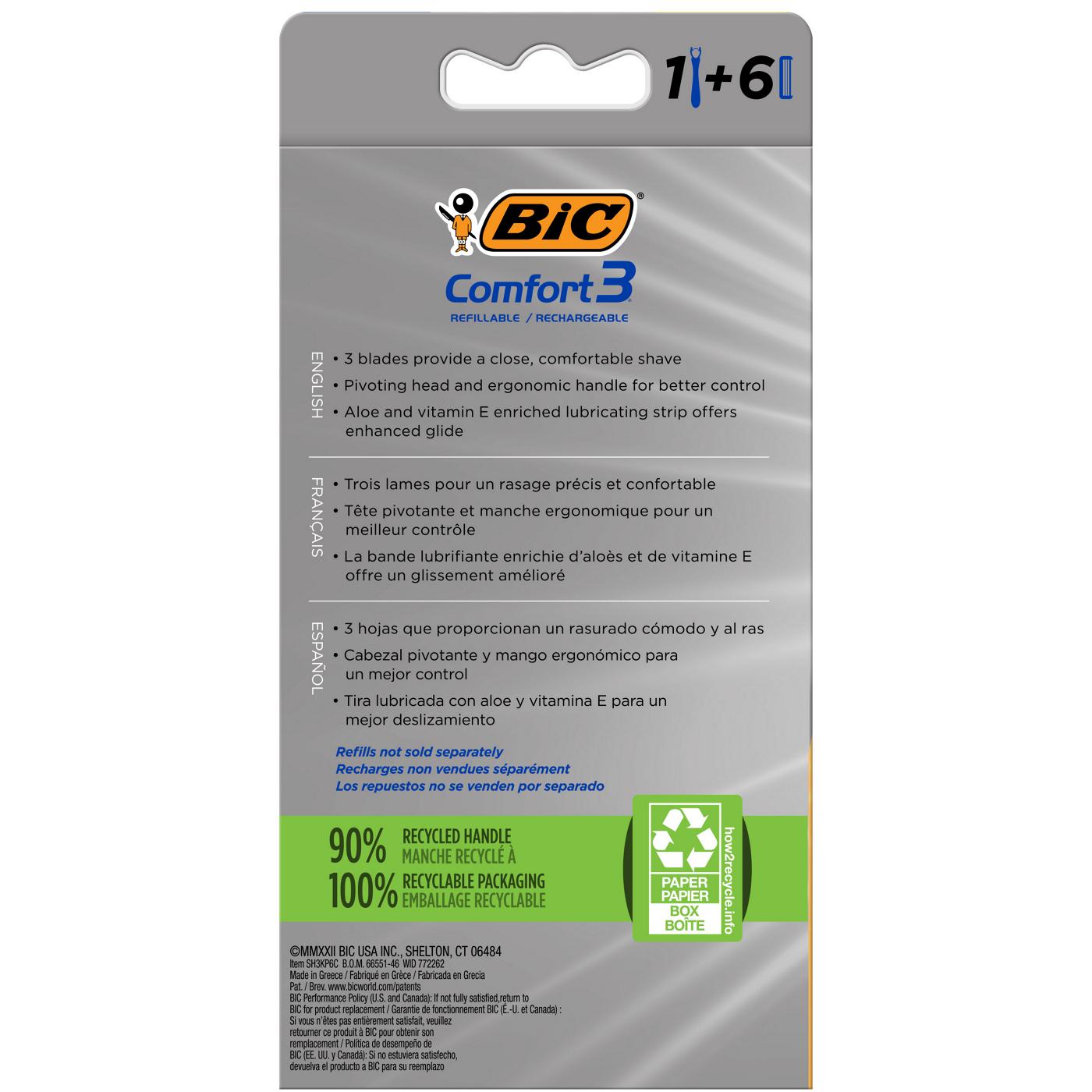 BIC Comfort 3 Blades Disposable Shaver Set - Shop Razors & blades at H-E-B