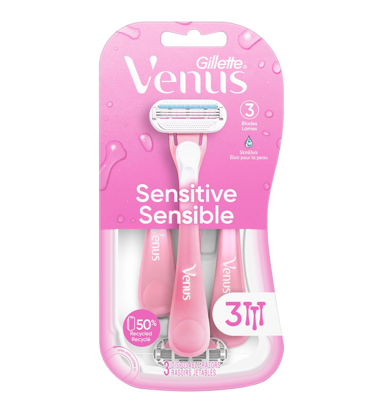 Gillette Venus Sensitive Disposable Razors - Shop Razors & blades at H-E-B