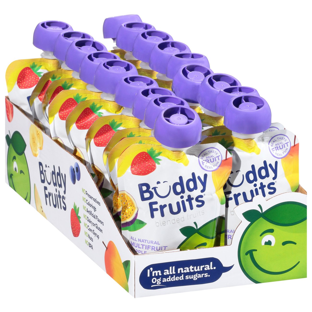 Buddy Fruits Pure Blended Apple Multi Fruit - Shop Baby food at H-E-B
