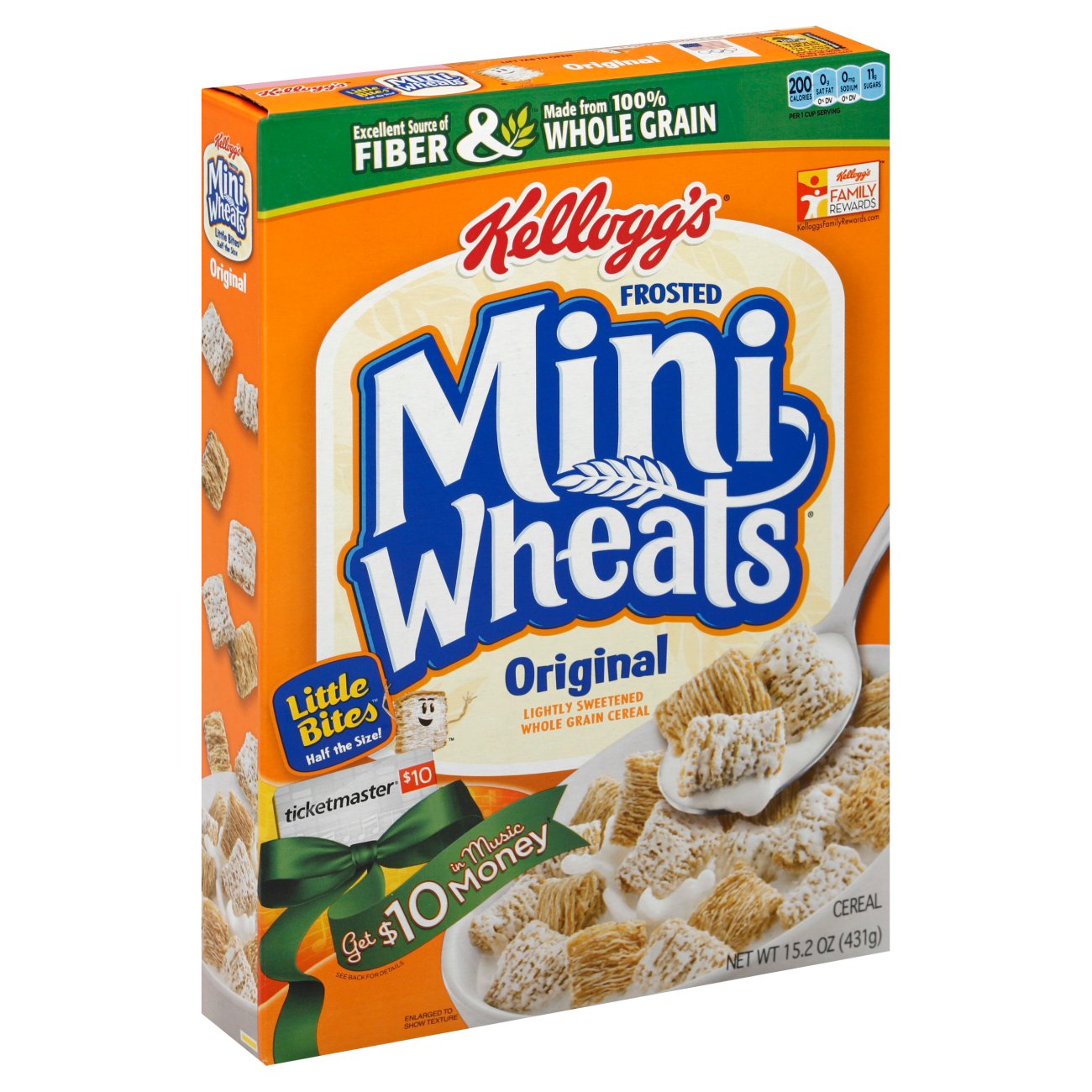 Kellogg's Frosted Mini-Wheats Breakfast Cereal - Shop Cereal at H-E-B