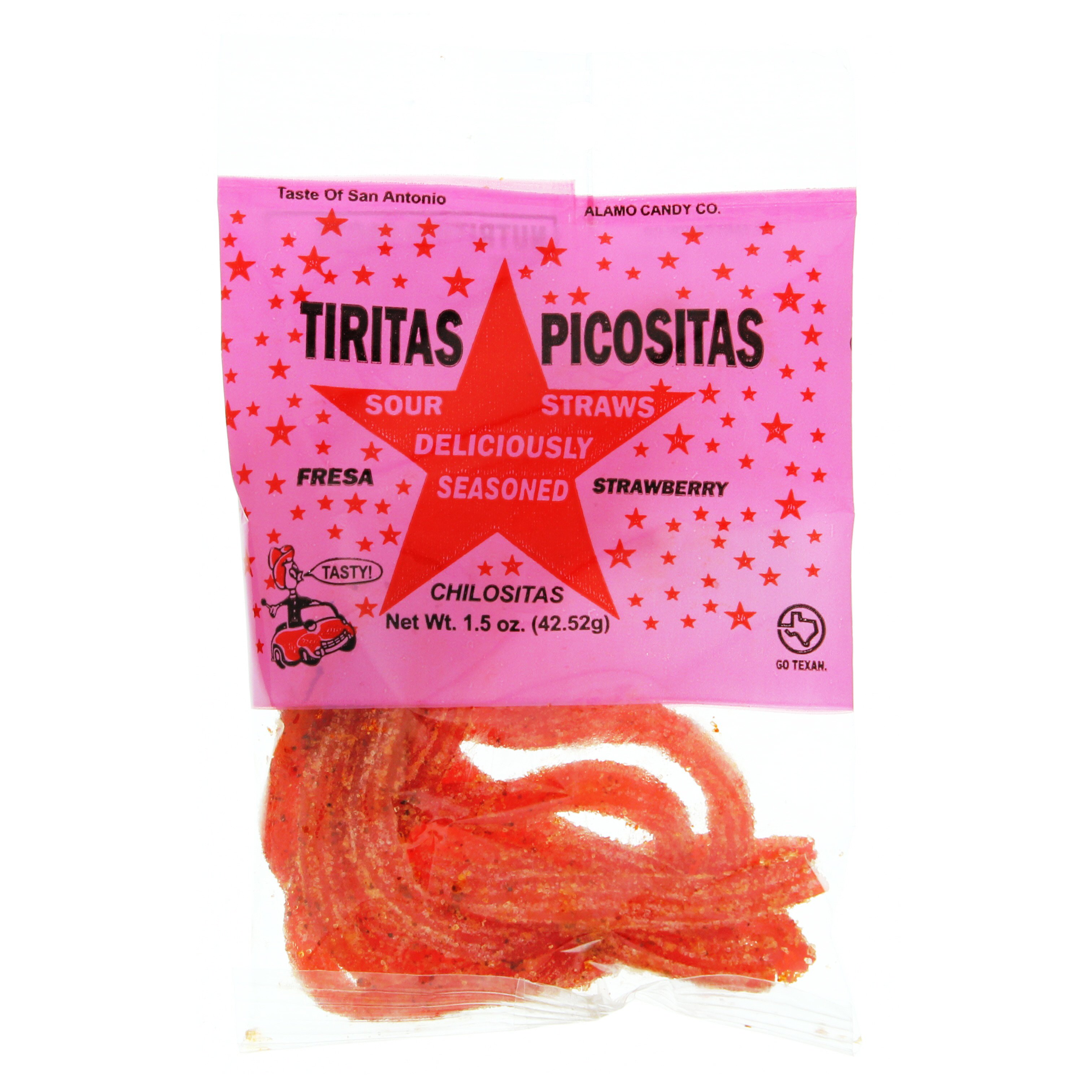 Alamo Candy Co. Tiritas Picositas Sour Straws - Shop Candy at H-E-B