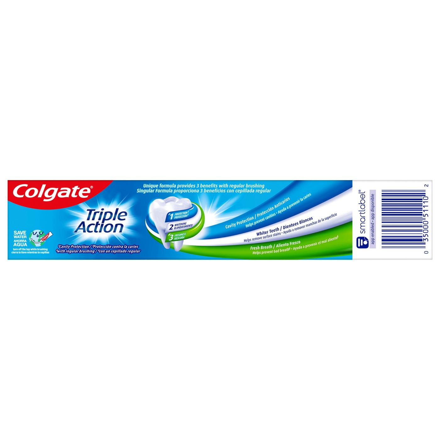 Colgate Triple Action Original Mint Fluoride Toothpaste - Shop ...