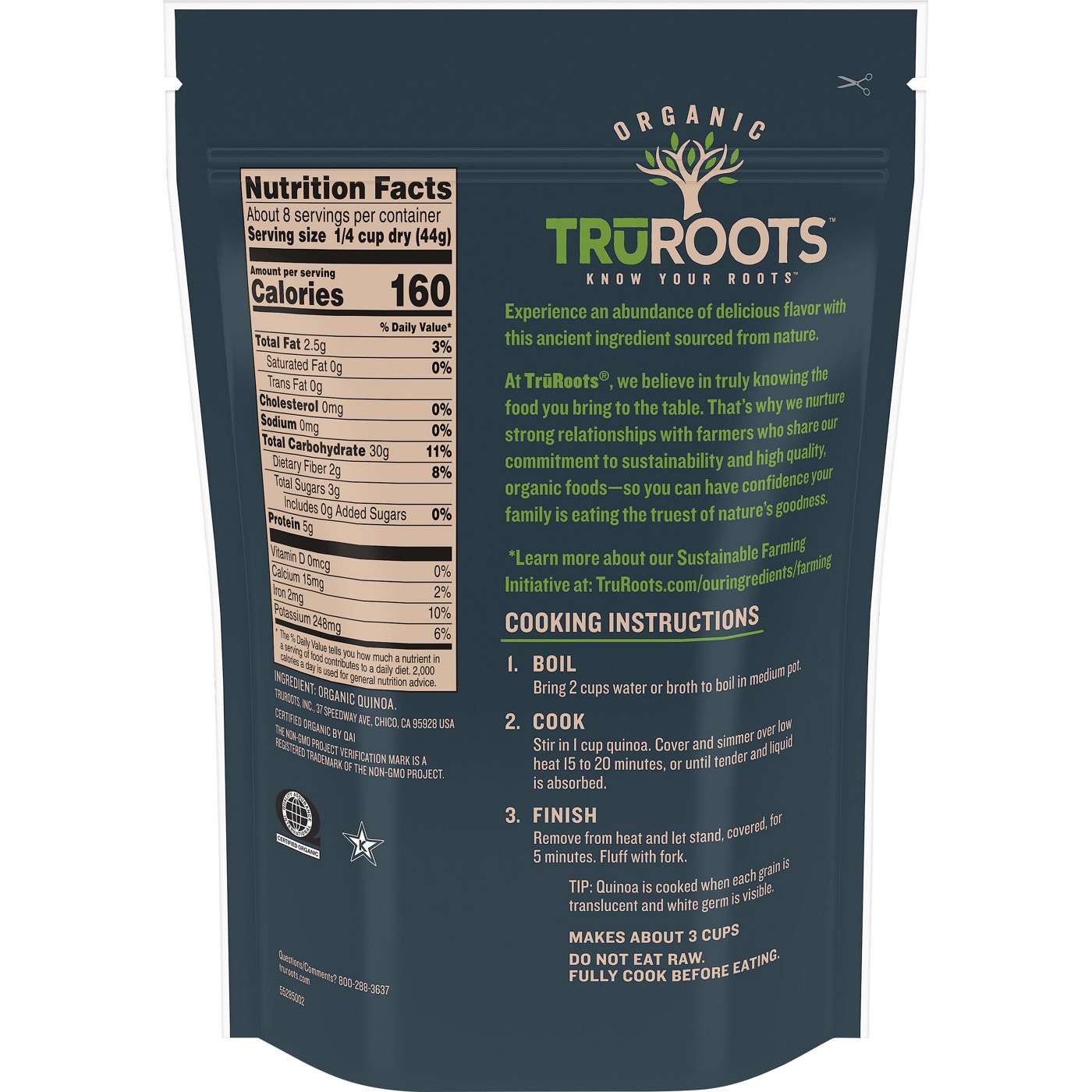 TruRoots Organic Whole Grain Quinoa - Shop Rice & grains at H-E-B