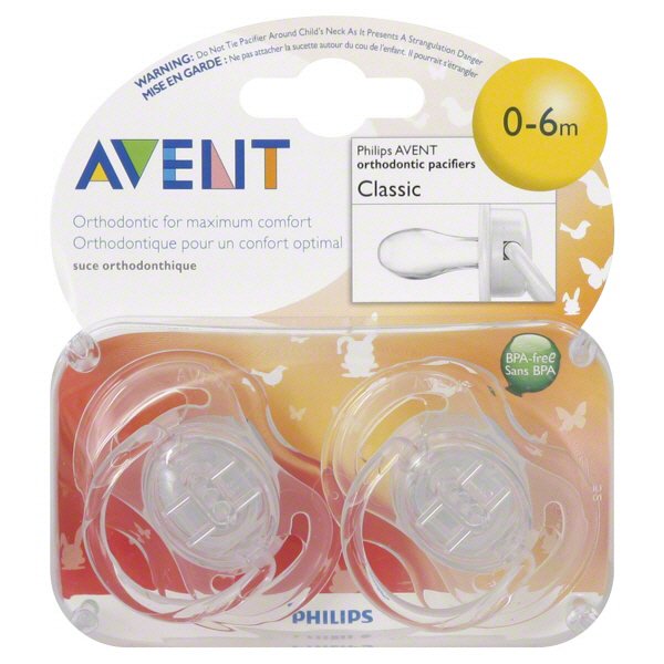 Avent Classic Orthodontic Pacifiers (0-6 Months) - Shop Feeding at H-E-B