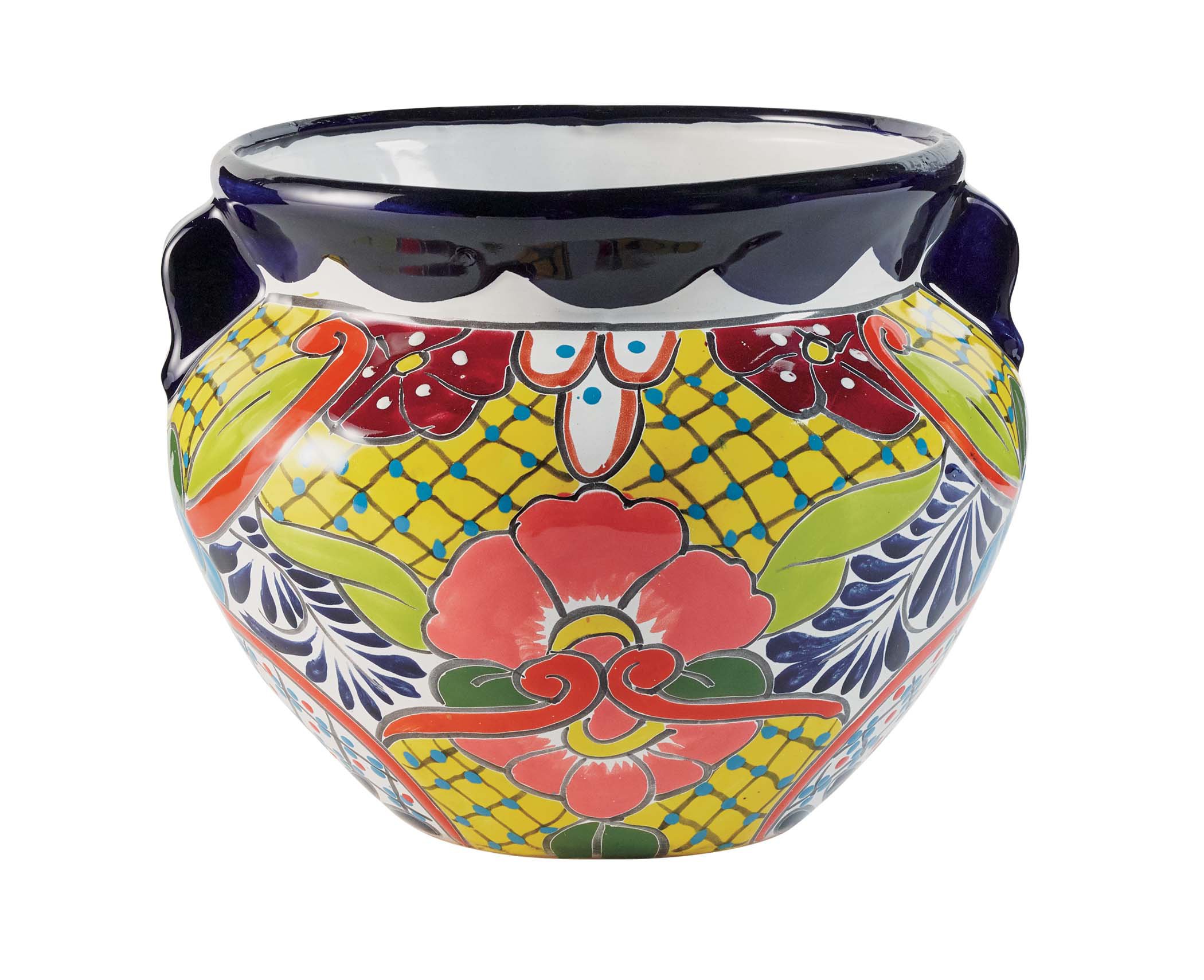 Blue Orange Pottery Talavera Clay Planter - Shop Pots & planters at H-E-B
