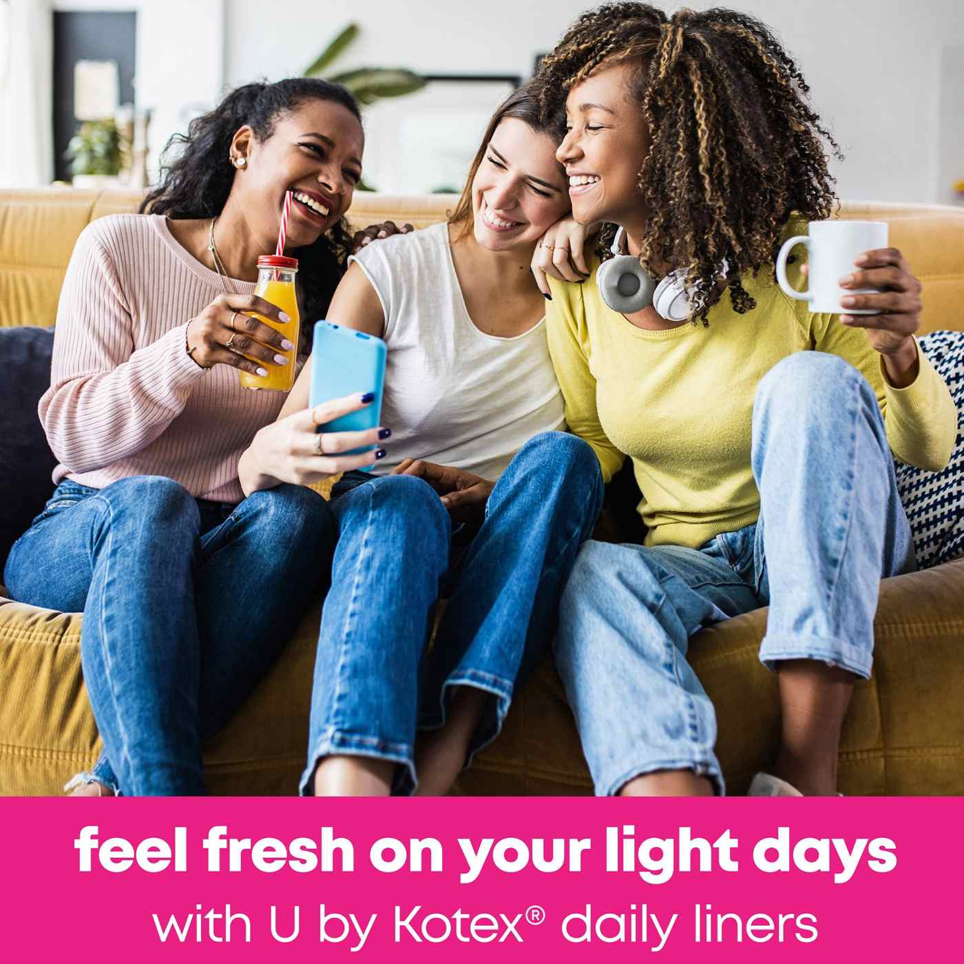 U by Kotex Balance Daily Wrapped Panty Liners - Light Absorbency ...