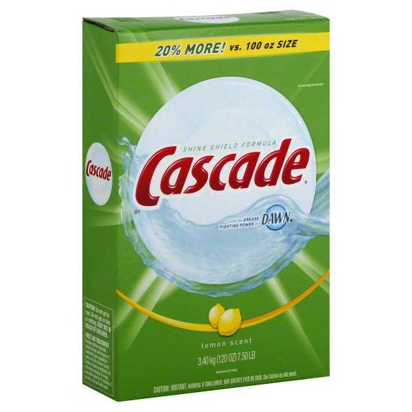 Cascade Lemon Scent Dishwasher Detergent Powder - Shop Dish soap ...