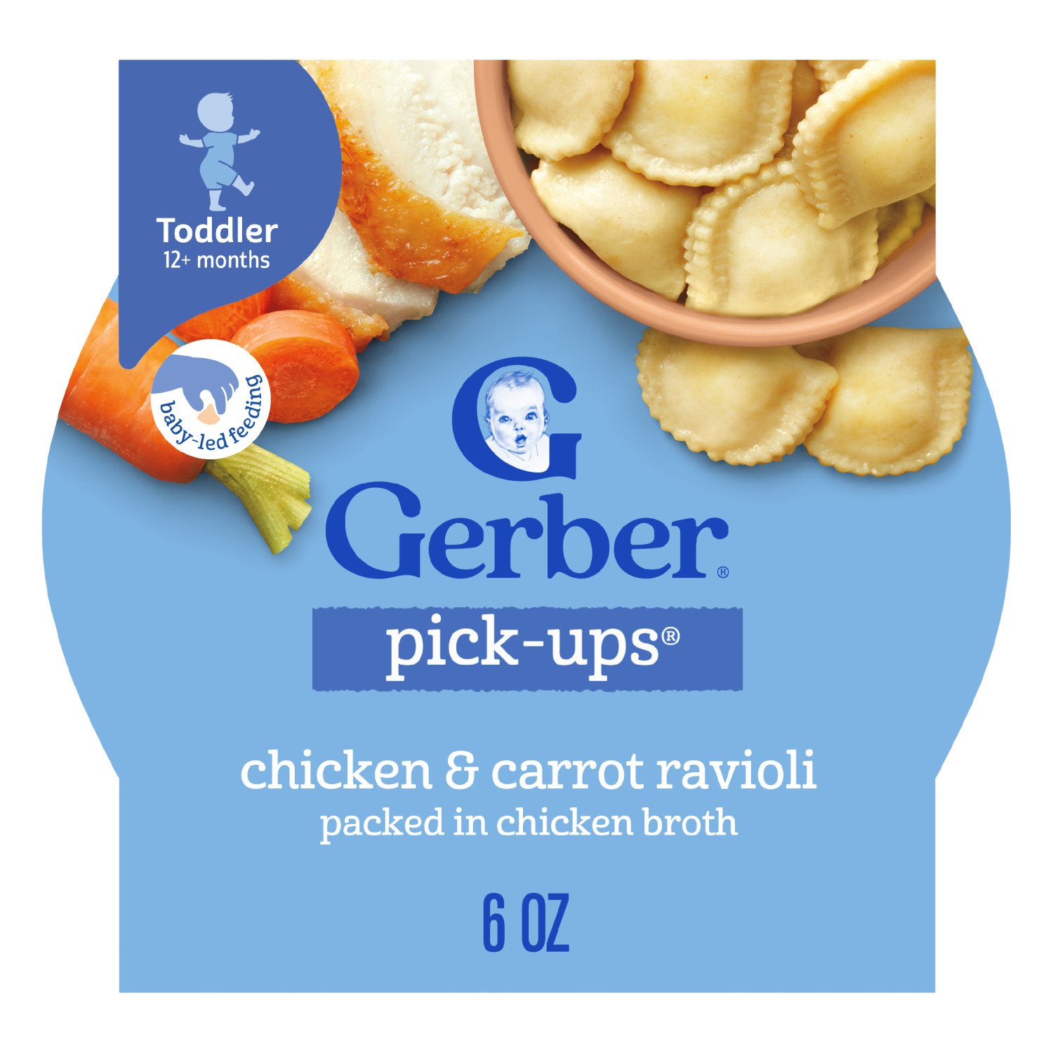 Gerber Mealtime for Toddle Pick-Ups - Chicken & Carrot Ravioli - Shop ...