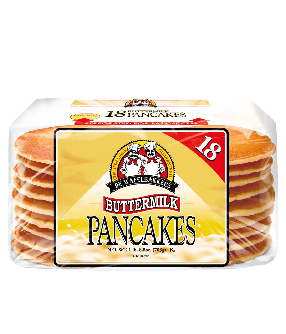De Wafelbakkers Frozen Pancakes - Buttermilk - Shop Entrees & sides at ...