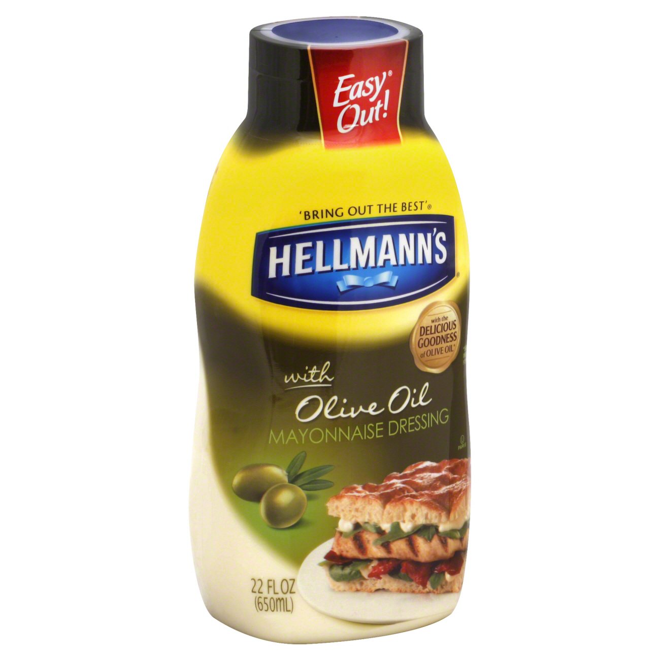 Hellmann's with Olive Oil Mayonnaise Dressing Squeeze Bottle - Shop ...