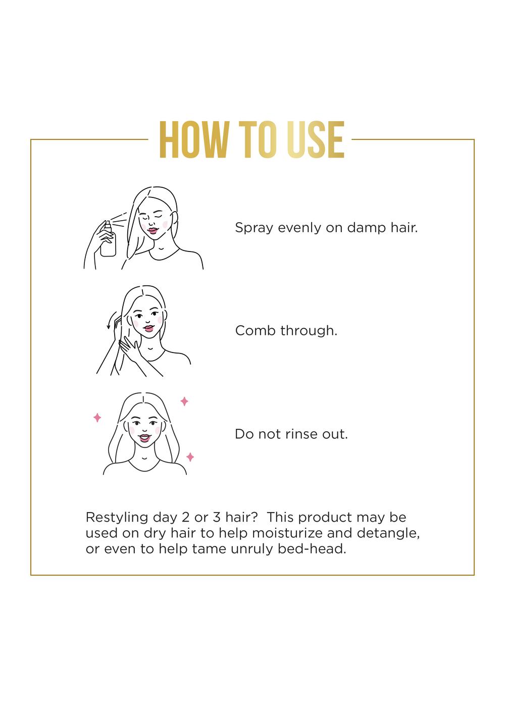 Pantene Pro-V Moisturizing Leave In Conditioner Mist - Shop Styling ...