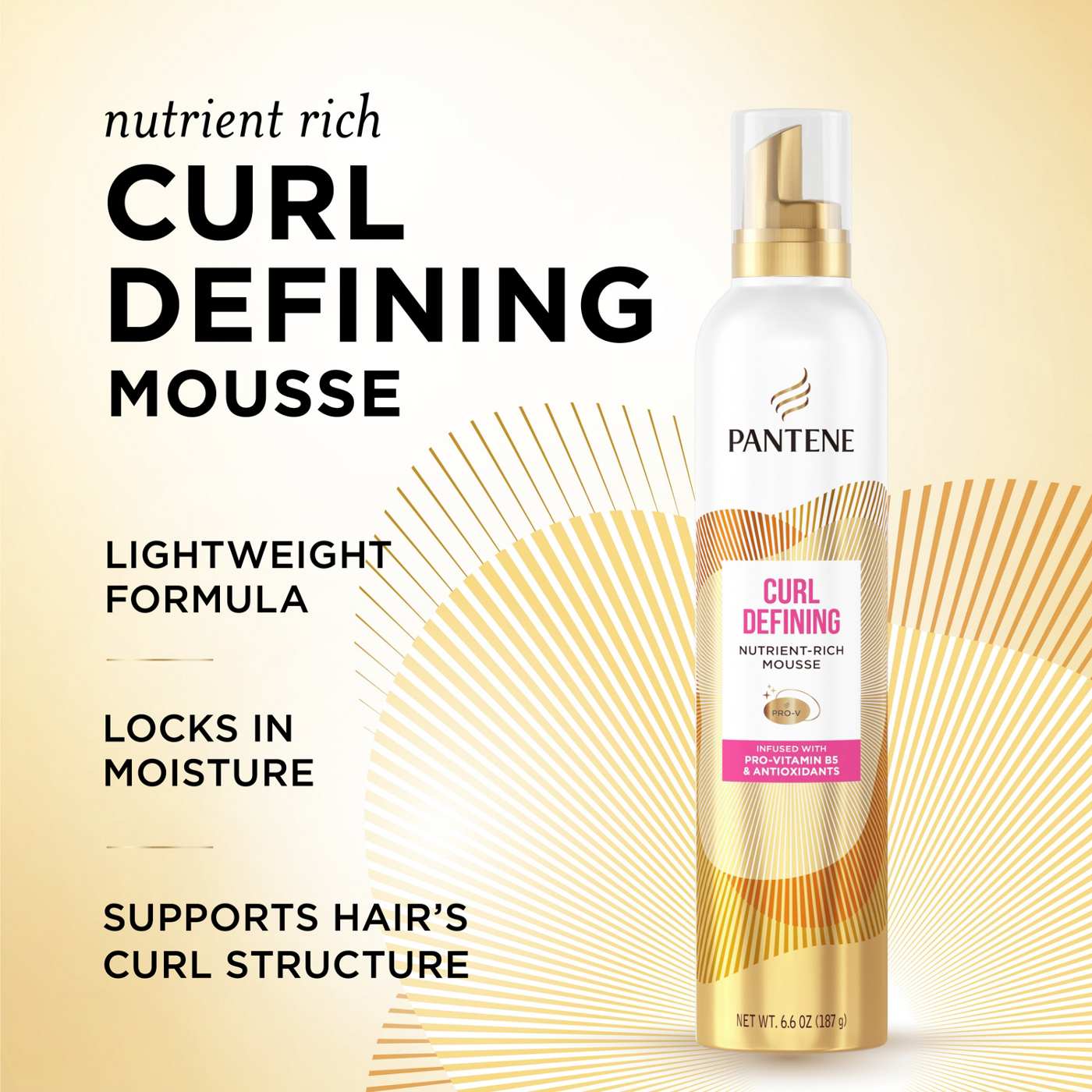 Pantene Pro-V Soft Curls Shaping Mousse - Shop Styling products ...