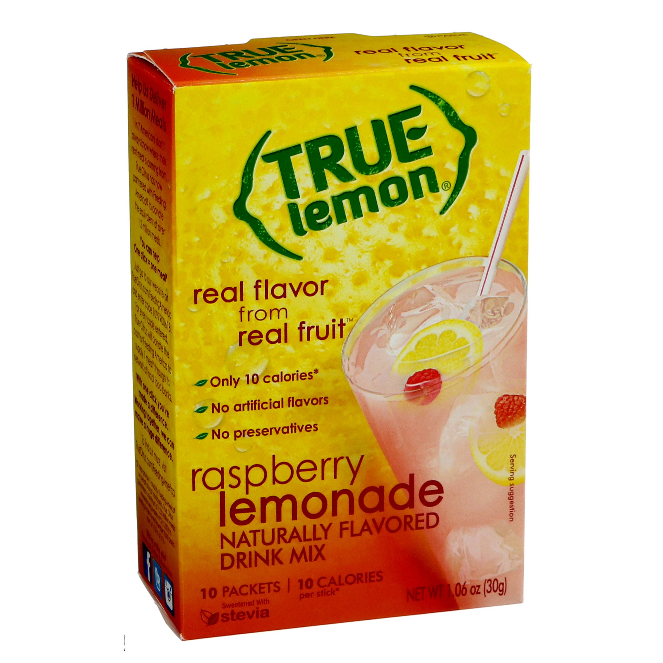 True Lemon Lemon-ade with Raspberry Drink Mix - Shop Mixes & flavor ...
