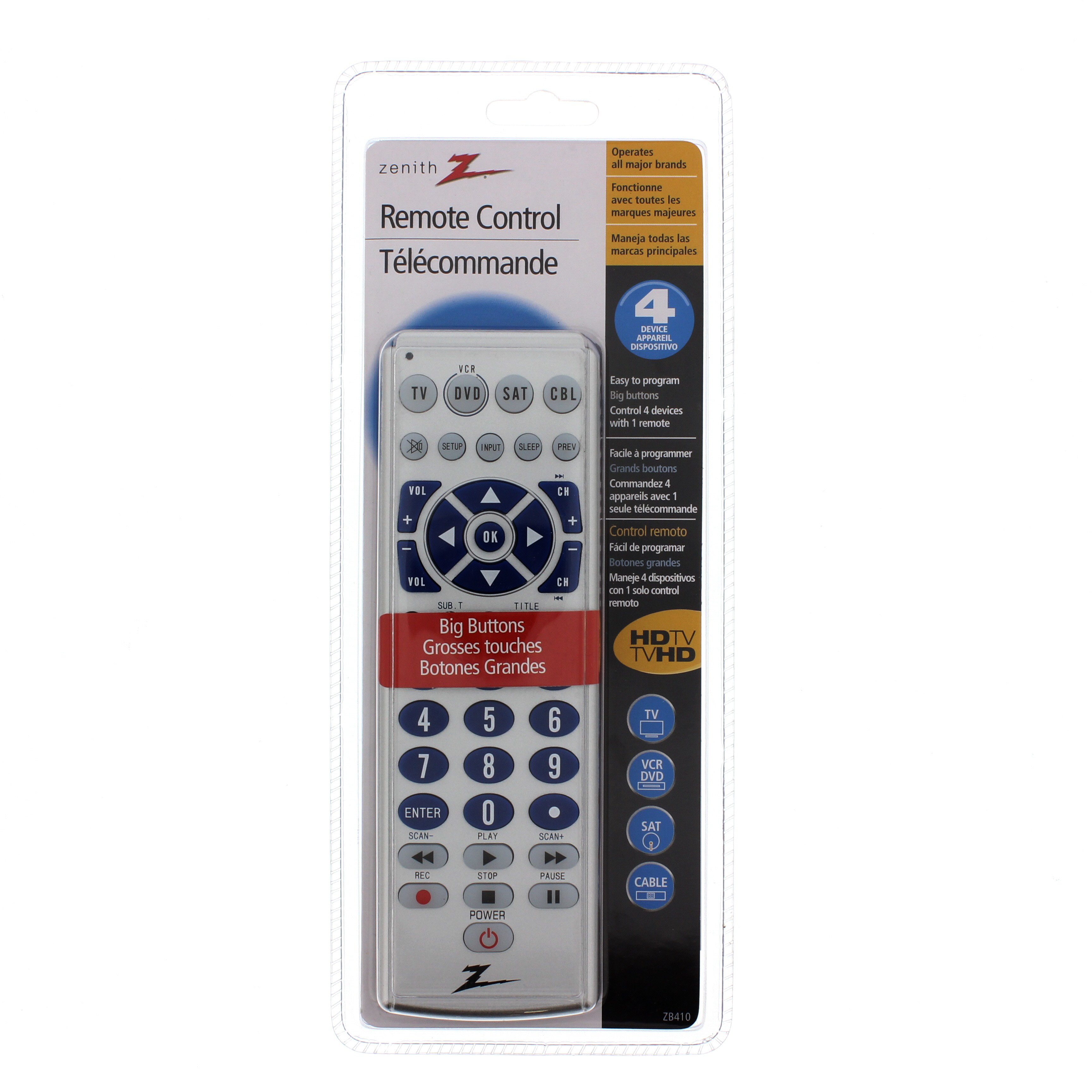 Zenith 4 Device Remote Control - Shop Remote controls at H-E-B