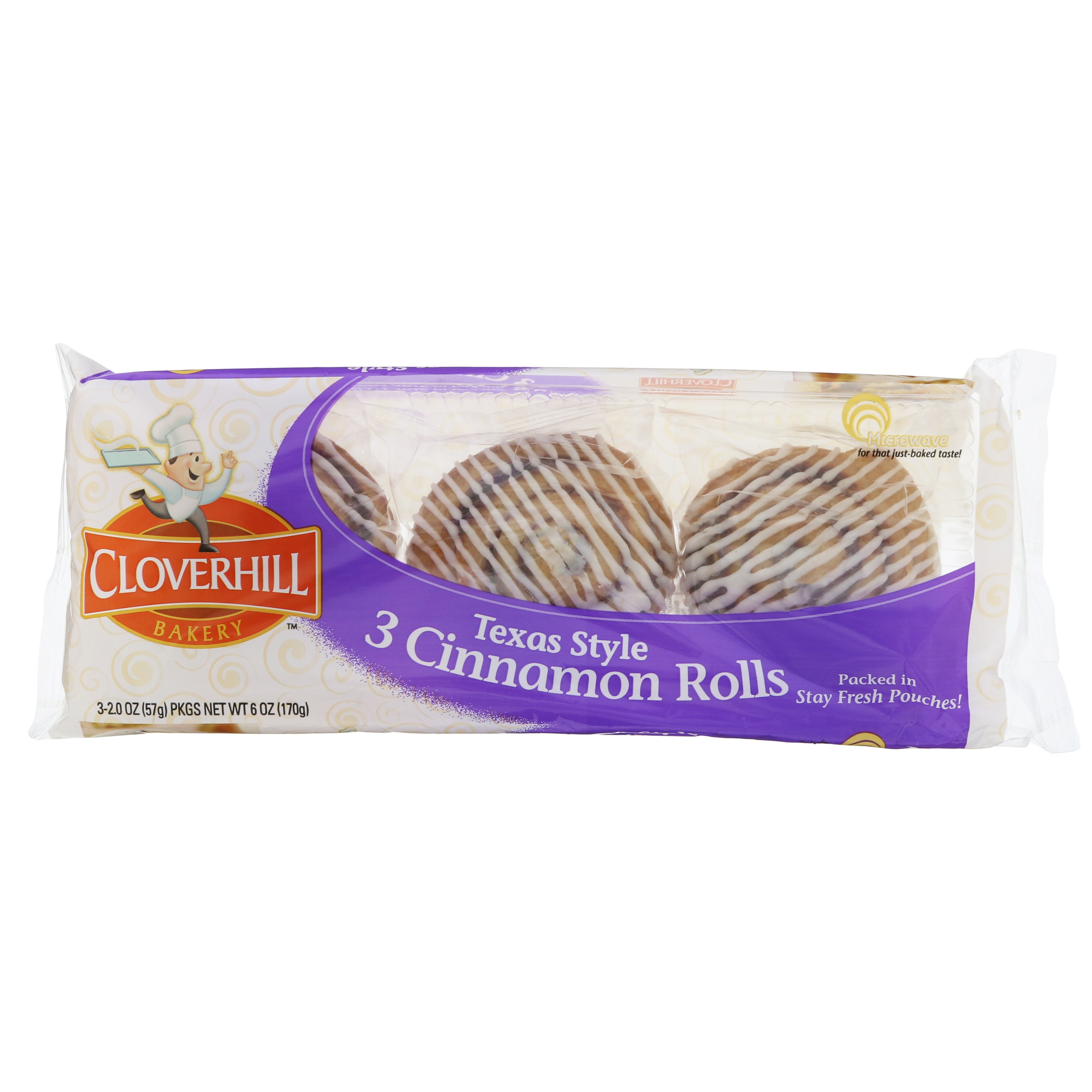 Cloverhill Bakery Cinnamon Danish 3 pk - Shop Snack Cakes at H-E-B