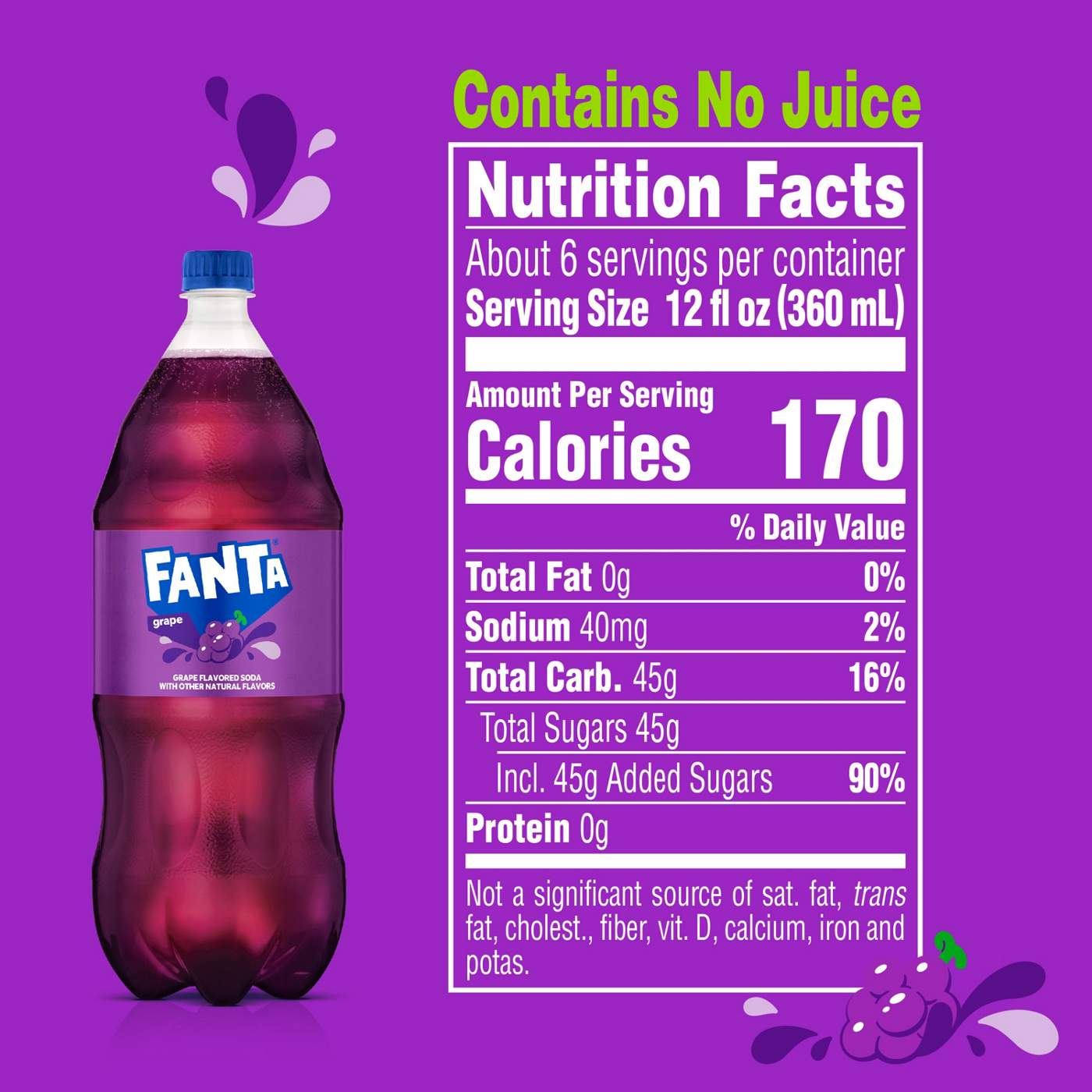 Fanta Grape Soda Bottle - Shop Soda at H-E-B