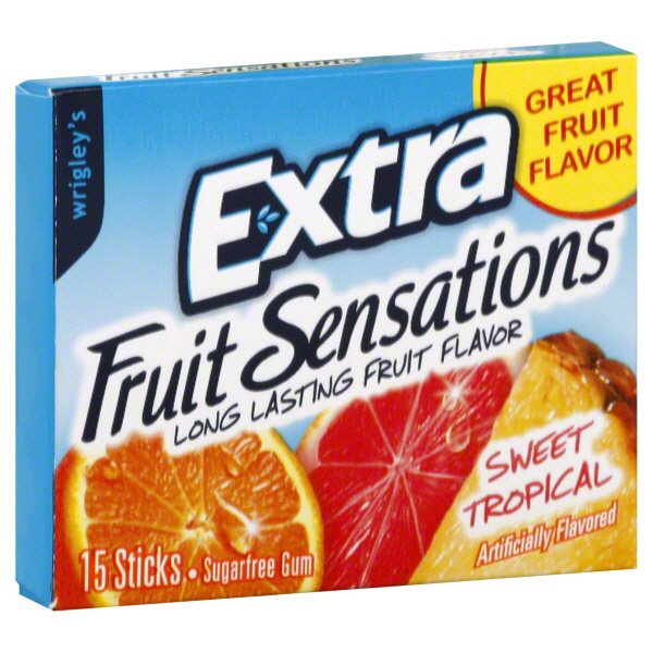 Extra Fruit Sensations Sugar Free Sweet Tropical Gum - Shop Candy at H-E-B