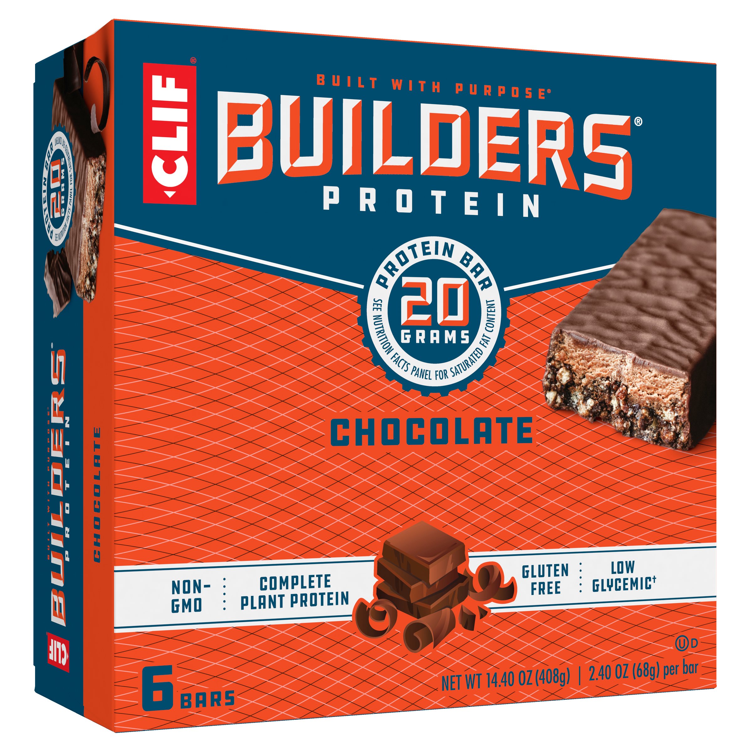Clif Builders 20g Protein Bars - Chocolate - Shop Granola & snack bars ...