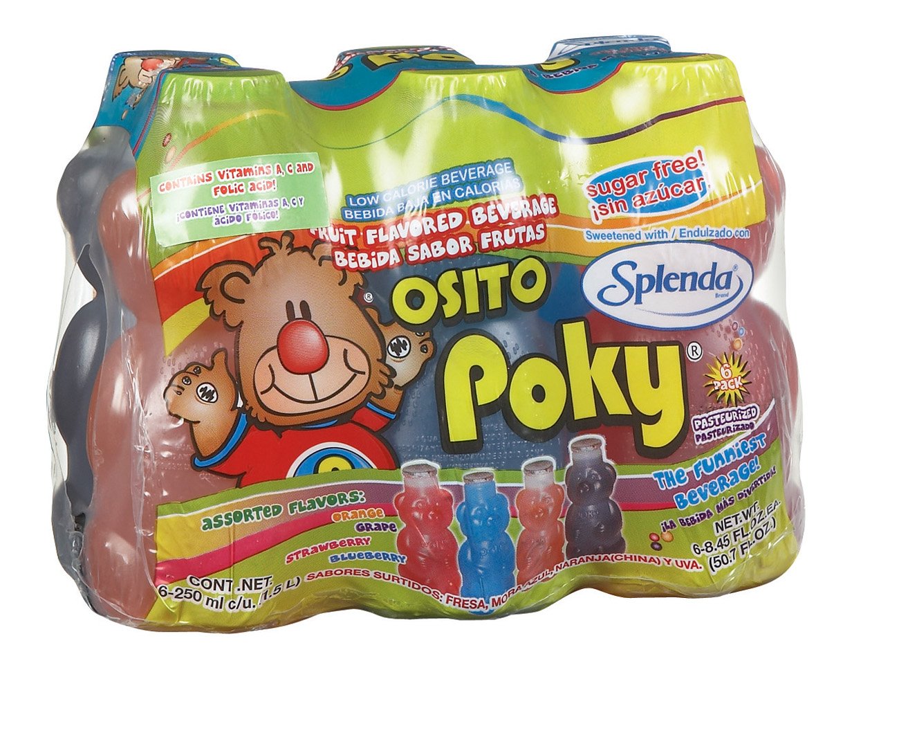 Poky Assorted Flavor Fruit Drinks with Splenda 8.45 oz Bottles - Shop ...