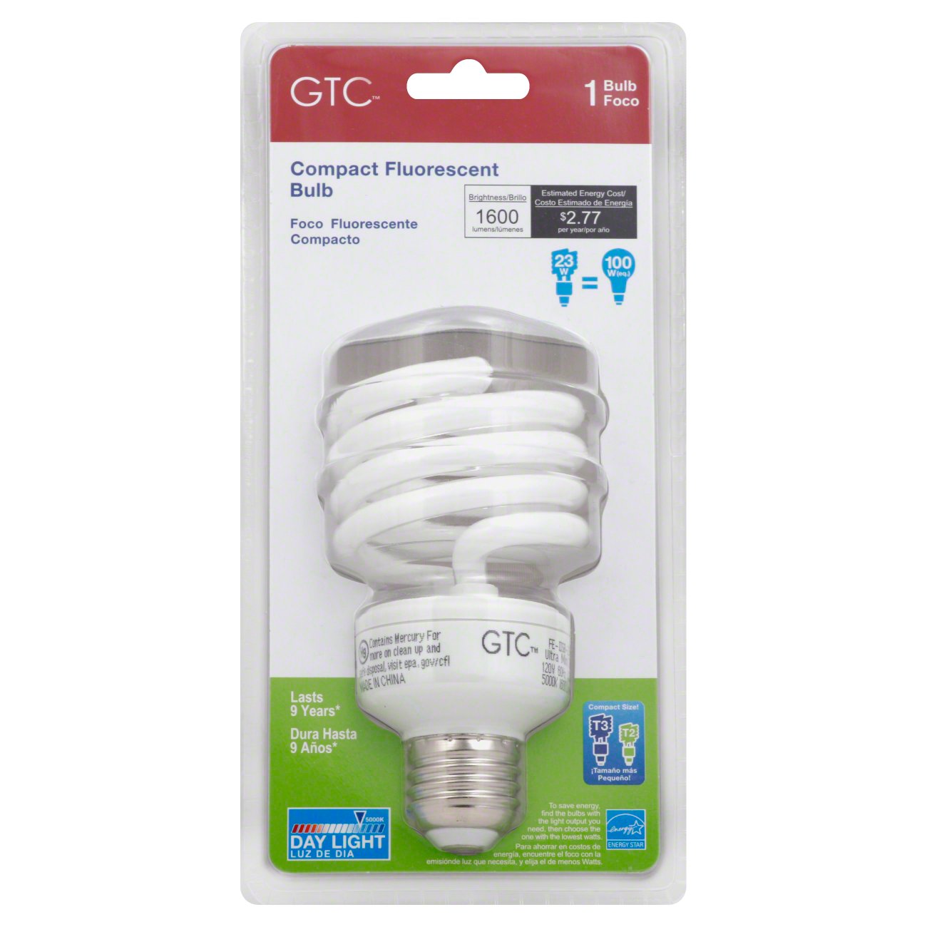 GTC Daylight 23-Watt CFL Light Bulb - Shop Light bulbs at H-E-B