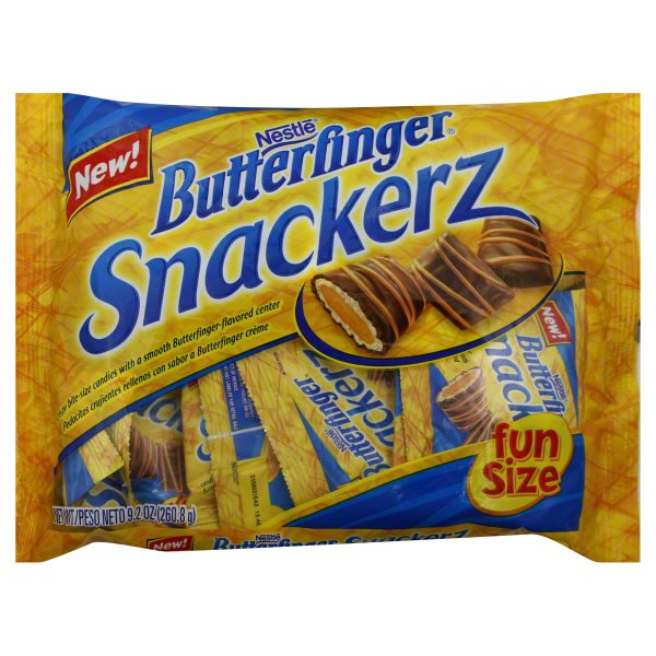 Butterfinger Crispy Crunchy Peanut Butter Snackerz Fun Size Candy ...