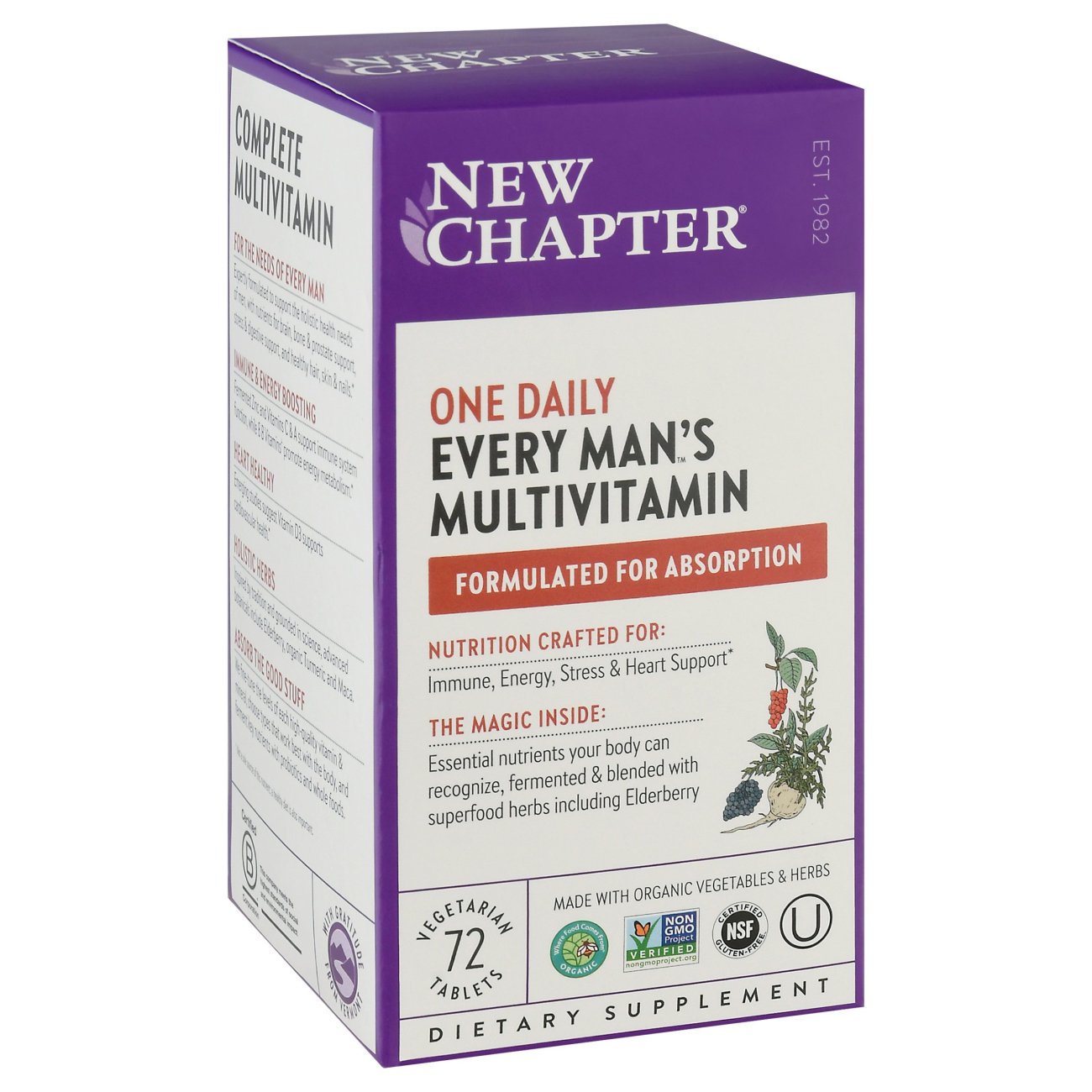 New Chapter Every Man's One Daily Multi Tablets - Shop Multivitamins at ...