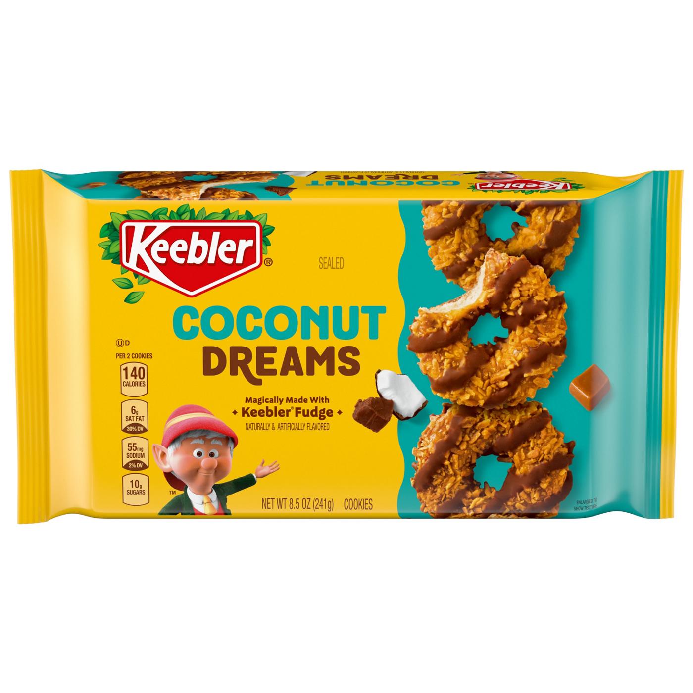 Keebler Coconut Dreams Fudge Caramel & Coconut Cookies - Shop Cookies ...
