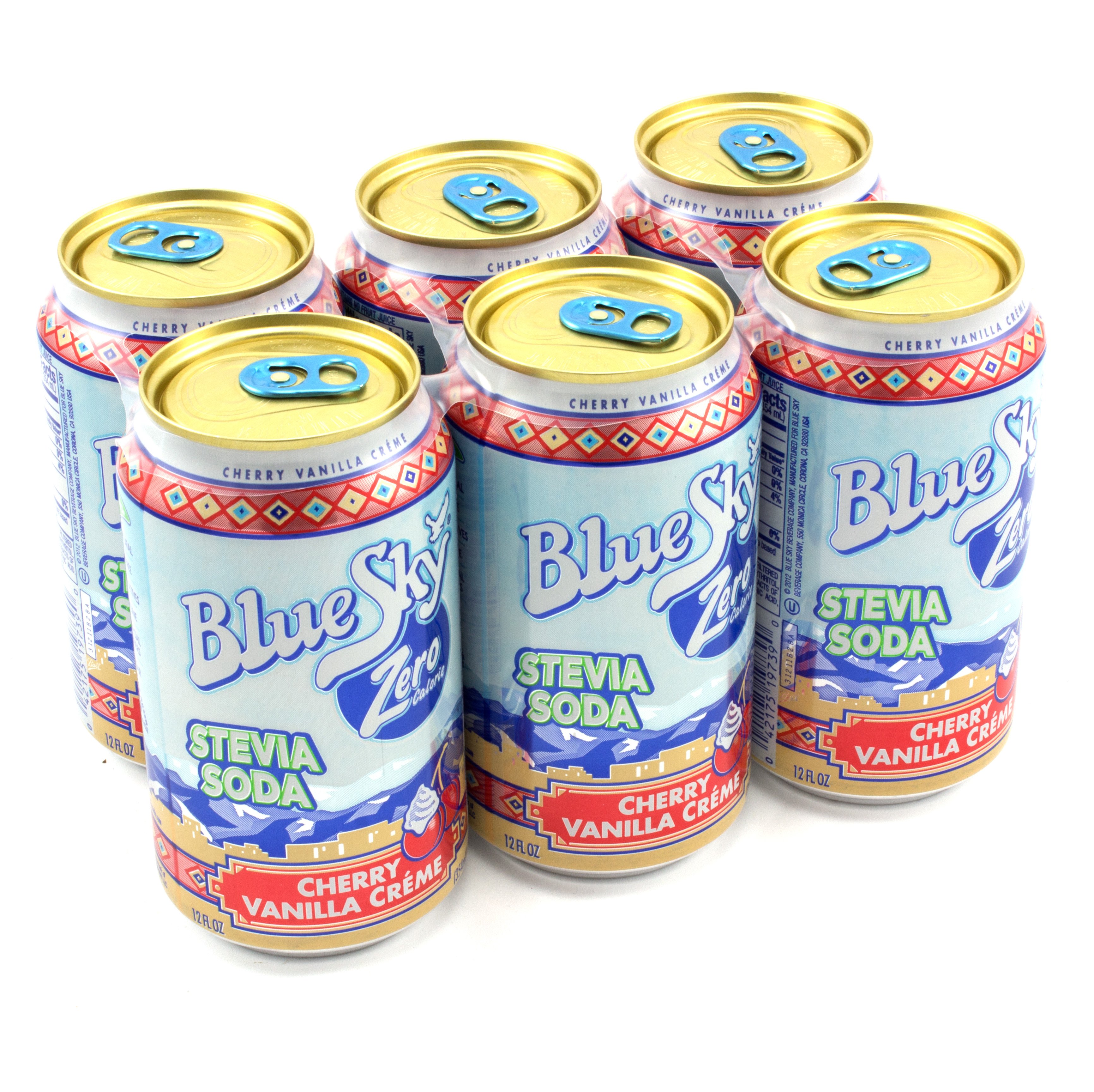 Blue Sky Zero Calorie Stevia Cherry Vanilla Creme Soda - Shop Soda at H-E-B