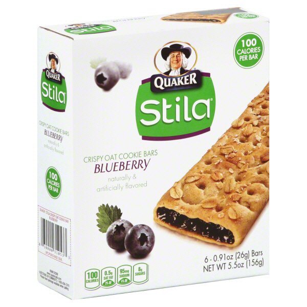 Quaker Stila Blueberry Crispy Oat Cookie Bars 6 PK - Shop Snacks ...
