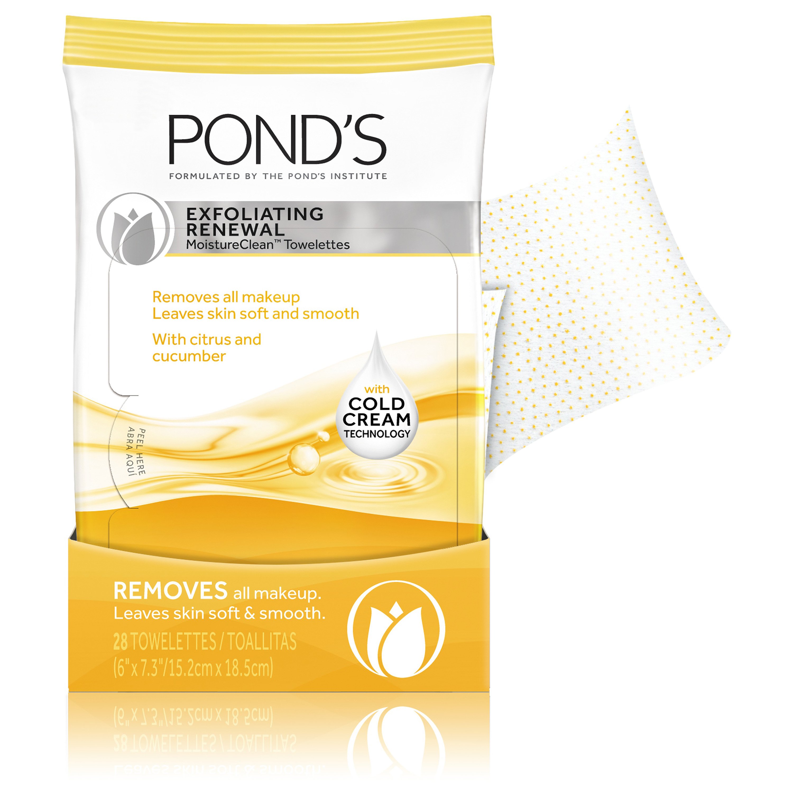 Pond's Exfoliating Renewal Moisture Clean Towelettes - Shop Cleansers ...