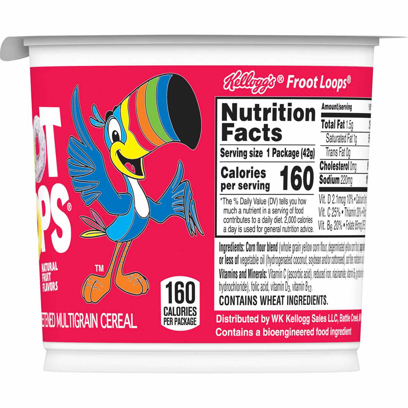 Kellogg's Froot Loops Cereal Cup - Shop Cereal at H-E-B