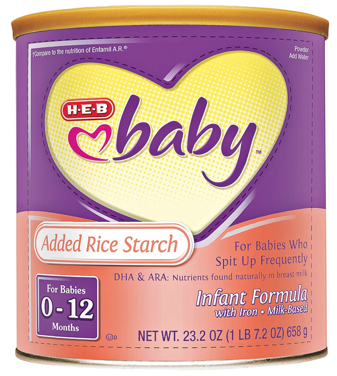 H-E-B Baby Milk Based Powder Infant Formula - Added Rice Starch - Shop ...
