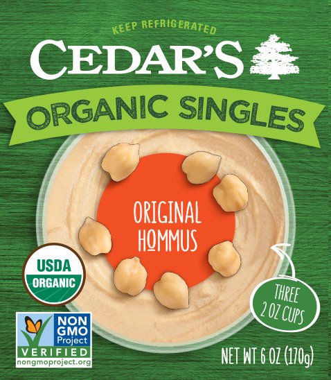 Cedar's Organic Original Hommus Singles - Shop Dip at H-E-B