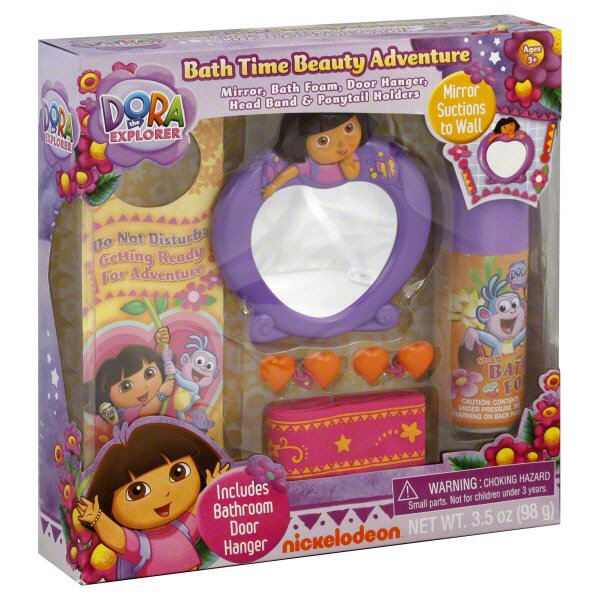 MZB Nickelodeon Dora the Explorer Bath Time Beauty Adventure Bath Set ...