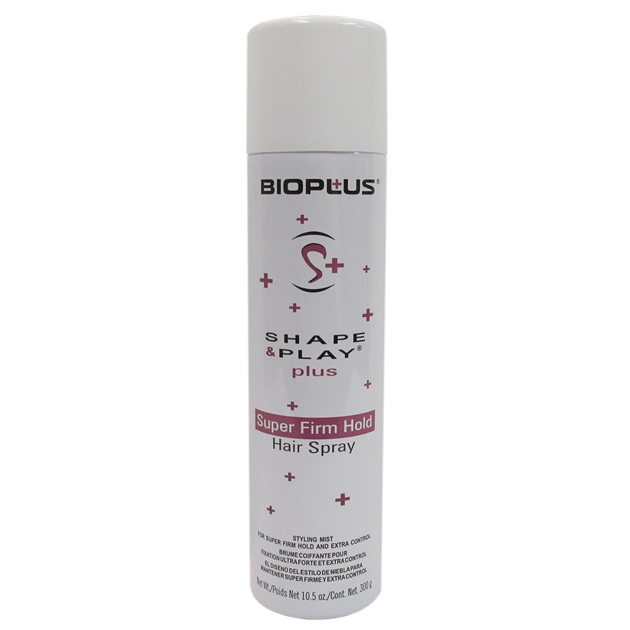 BioPlus Travel Size Shape and Play Plus Super Firm Hold Hair Spray ...