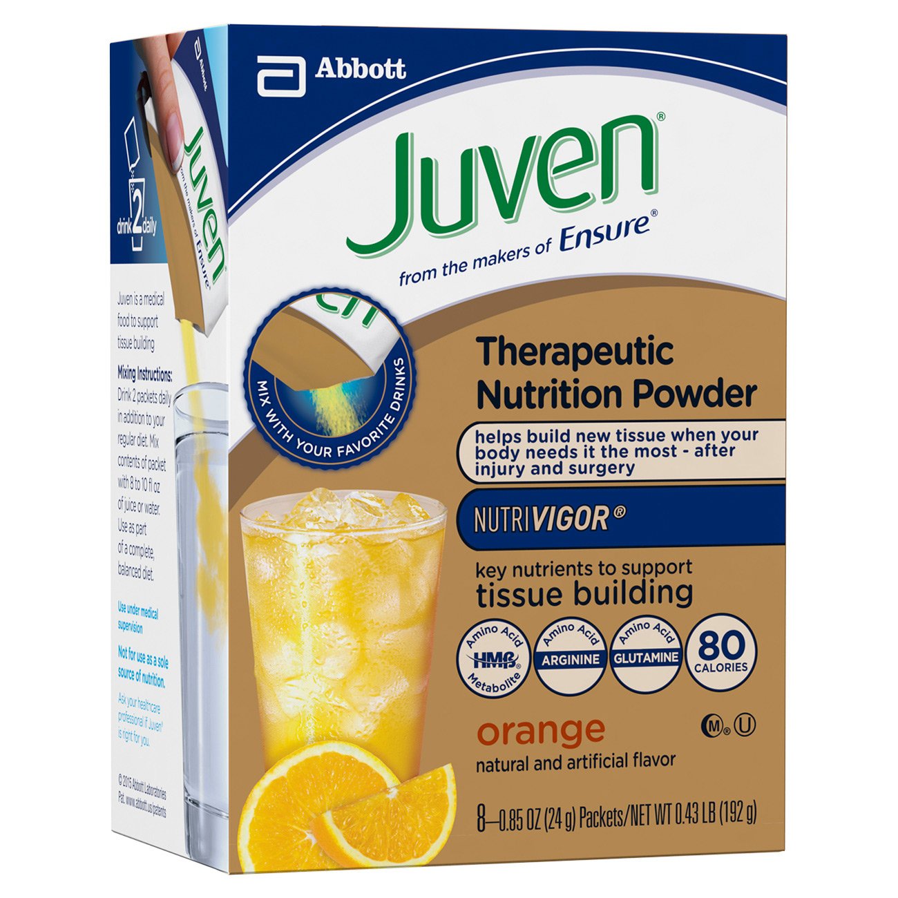 Juven Therapeutic Nutrition Orange Drink Mix Packets - Shop Diet ...