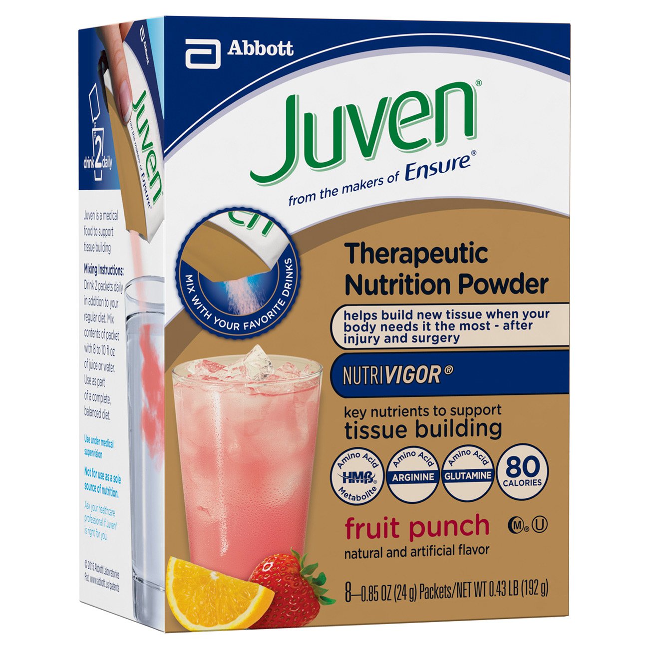 Juven Therapeutic Nutrition Fruit Punch Drink Mix Packets - Shop Diet ...