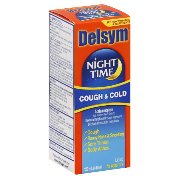 Delsym Grape Night Time Cough & Cold Liquid - Shop Medicines ...