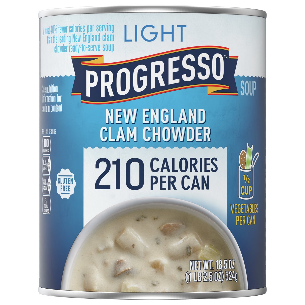 Progresso Light New England Clam Chowder Soup - Shop Soups & chili at H-E-B