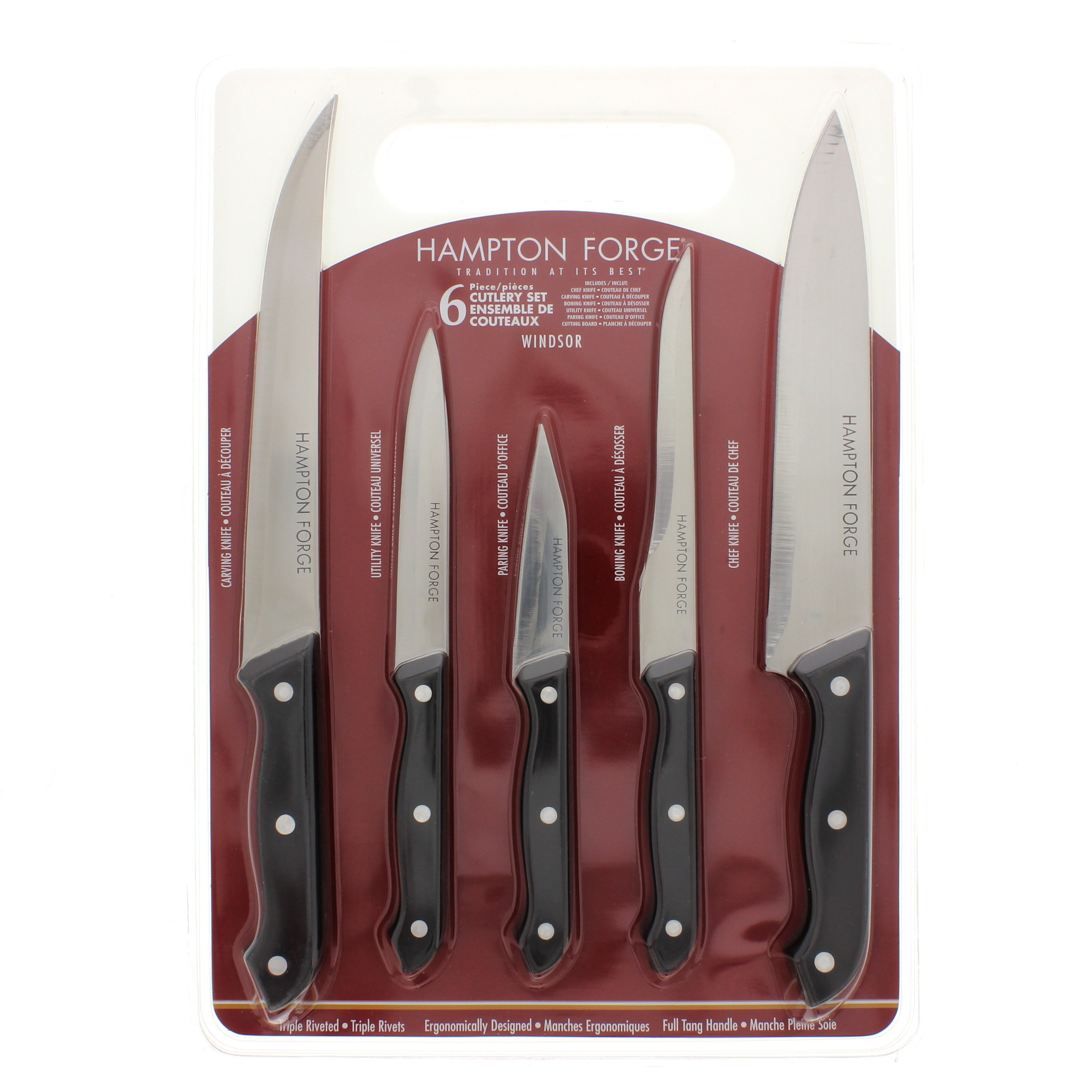 Hampton Forge Windsor Cutlery Set with Cutting Board - Shop Knife sets ...