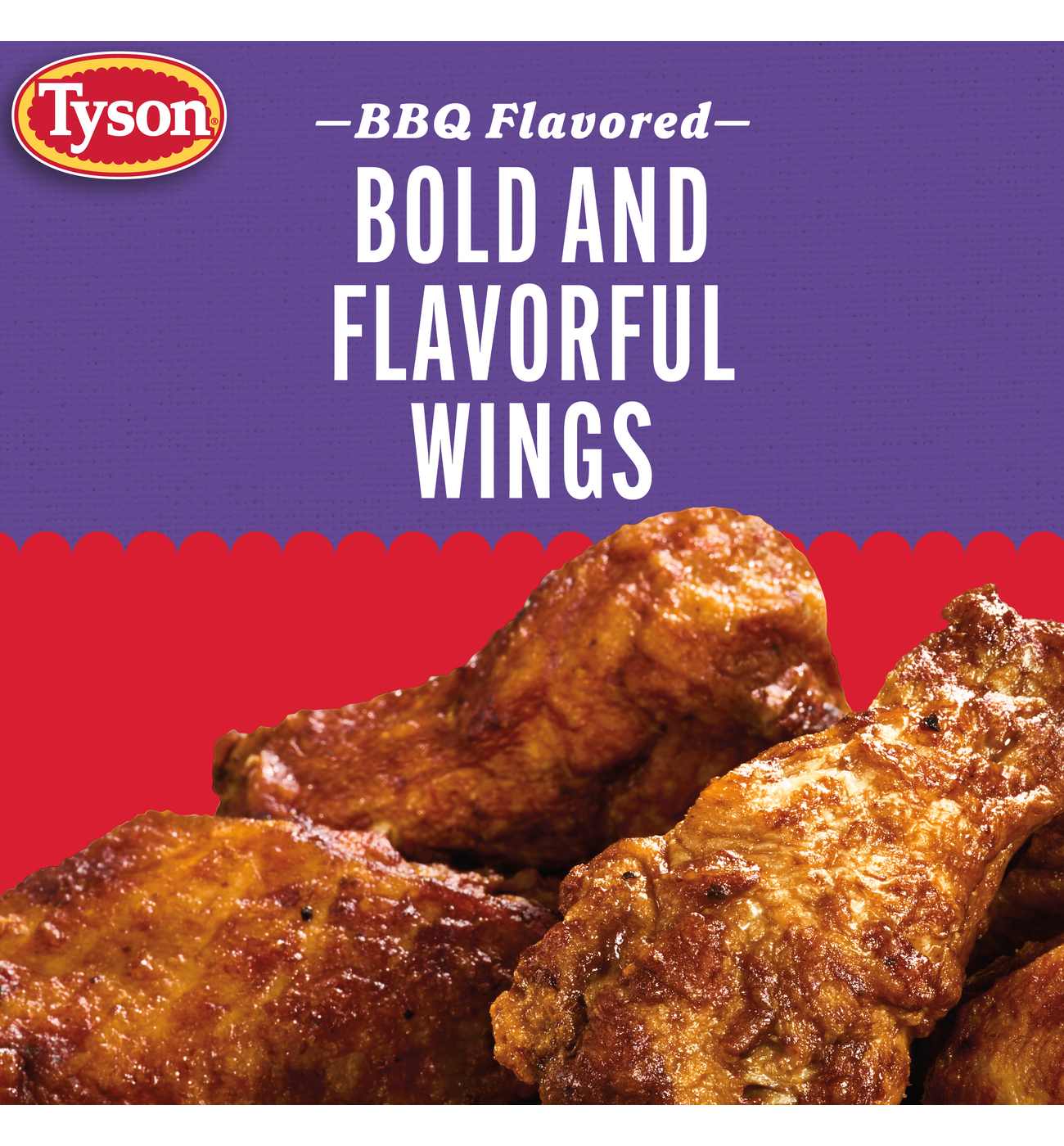 Tyson Any'tizers Frozen BBQ Flavored Chicken Wings - Shop Chicken at H-E-B