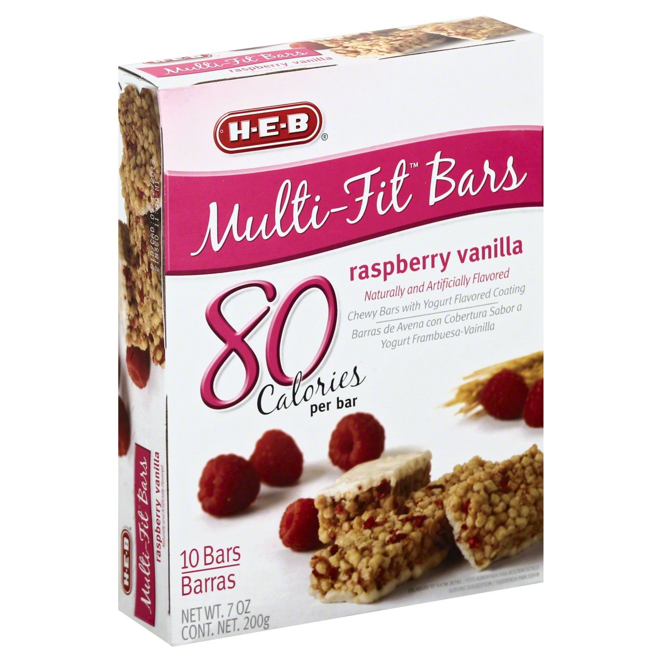 H-E-B Multi-Fit Raspberry Vanilla Chewy Bars - Shop Granola & Snack ...