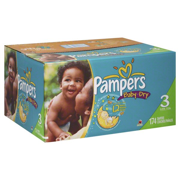 Pampers Baby Dry Economy Pack Diapers Size 3 (16-28 LBS) - Shop Diapers ...