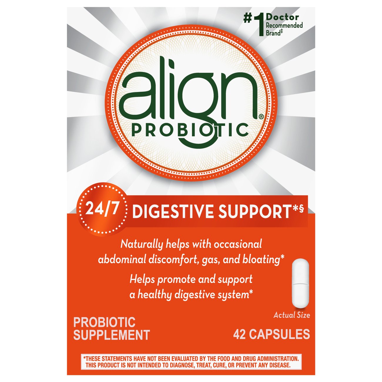 Align Probiotic Digestive Support Probiotic Supplement Capsules - Shop ...